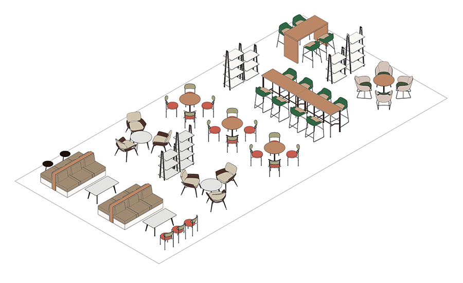 Modern Lounge Seating for Office Pantry Area | Hongye Office Furniture