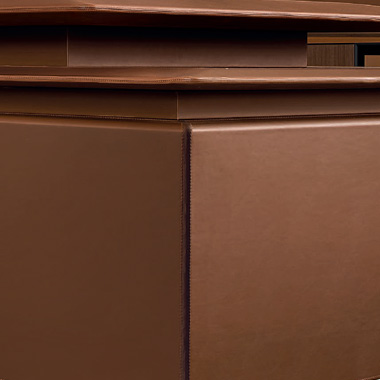 Executive Desk with Leather Inlay