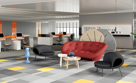 Modern Lounge Seating For Office Recreation Area | Hongye Office Furniture