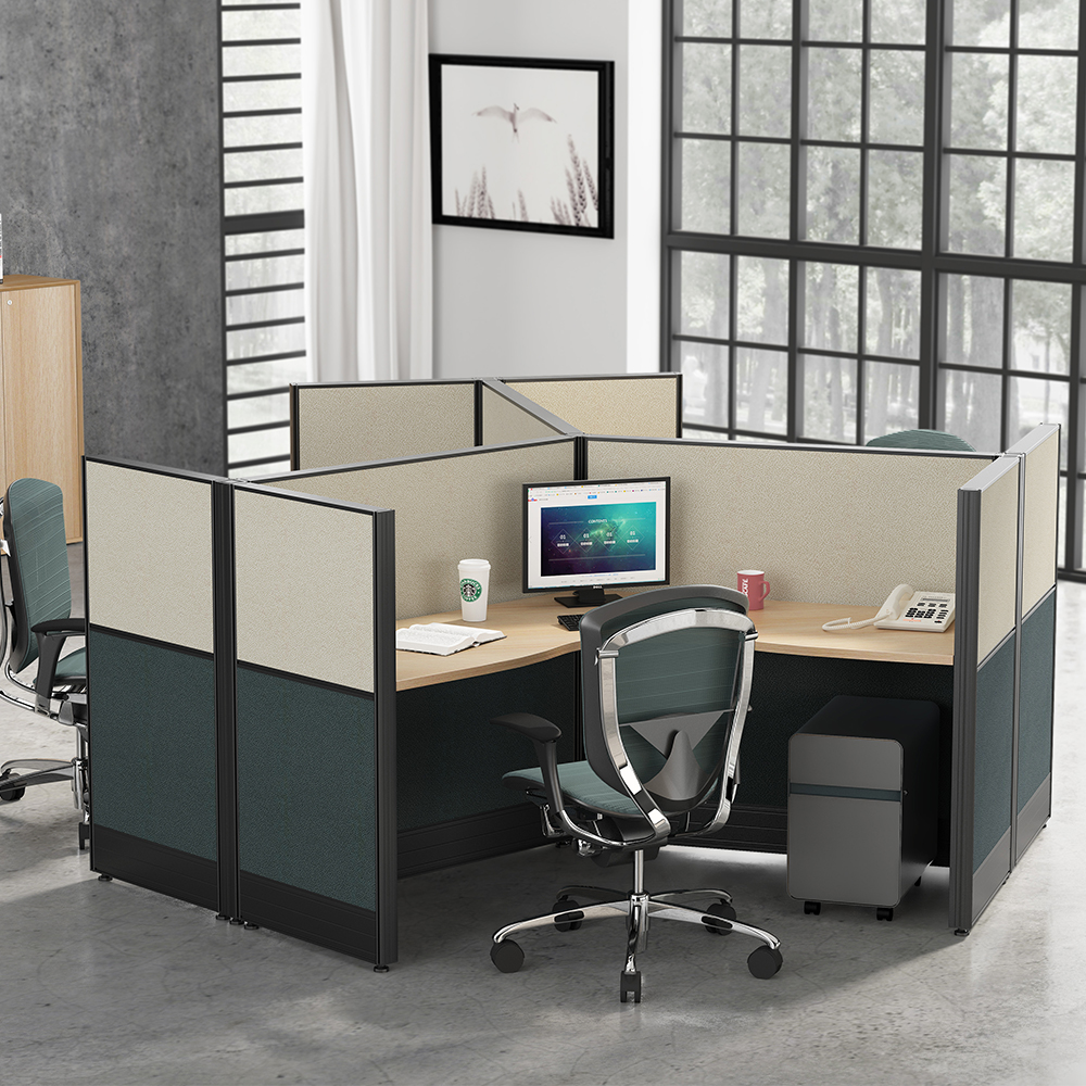 Office Desk Furniture Three Person Cubicle Workstation - Buy Office ...