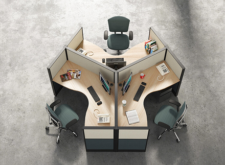 Modern Privacy Cubicles for Office | Hongye Office Furniture